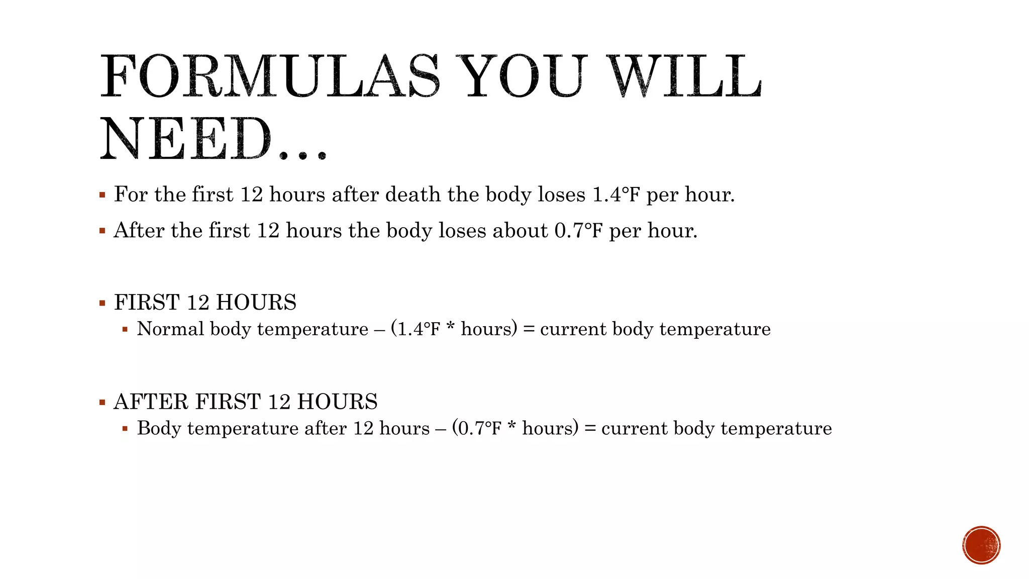 Time of death assignment | PPTX