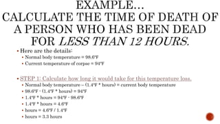 Time of death assignment | PPTX