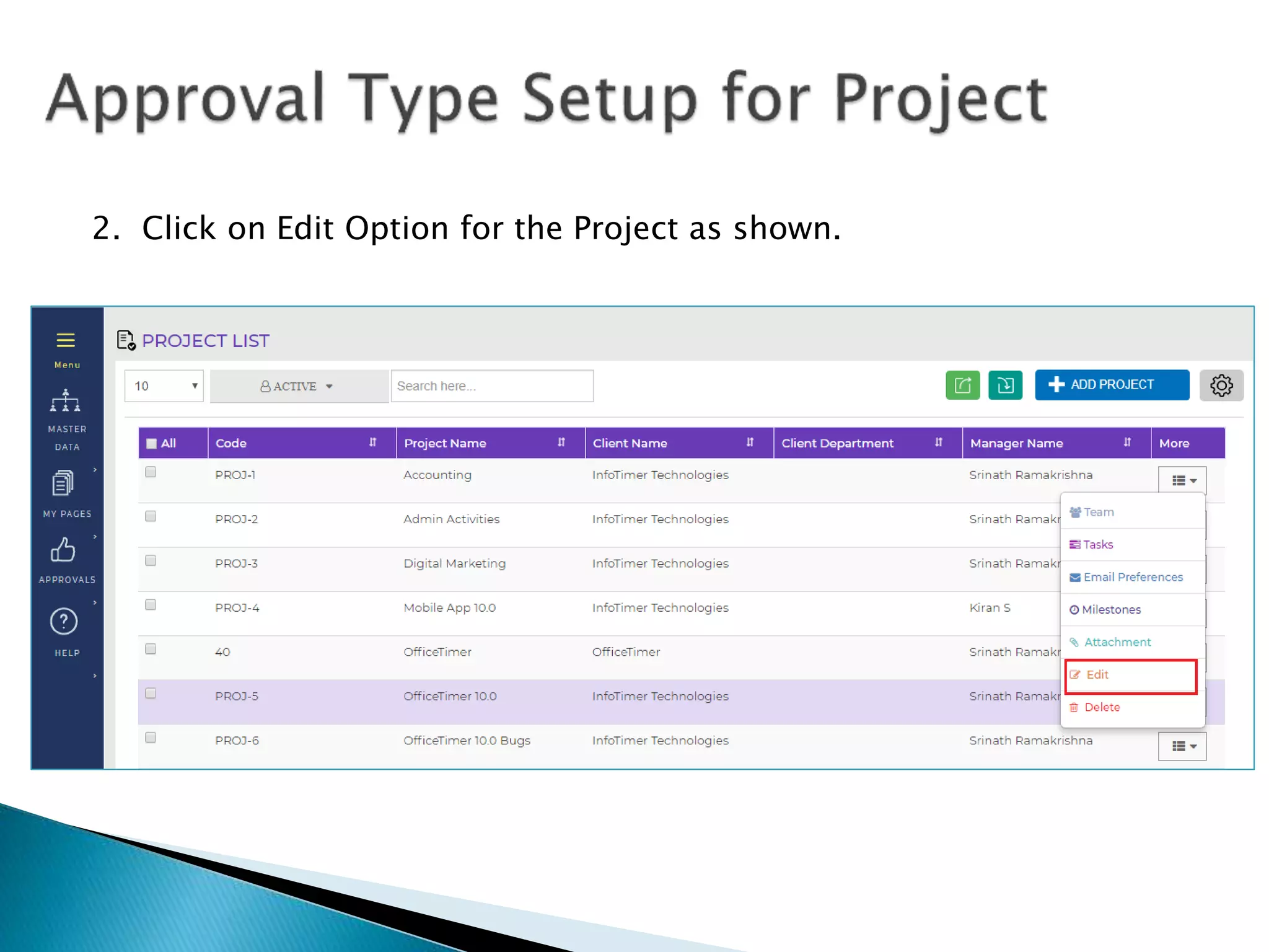 Timesheet Approval Type Setup | PPT