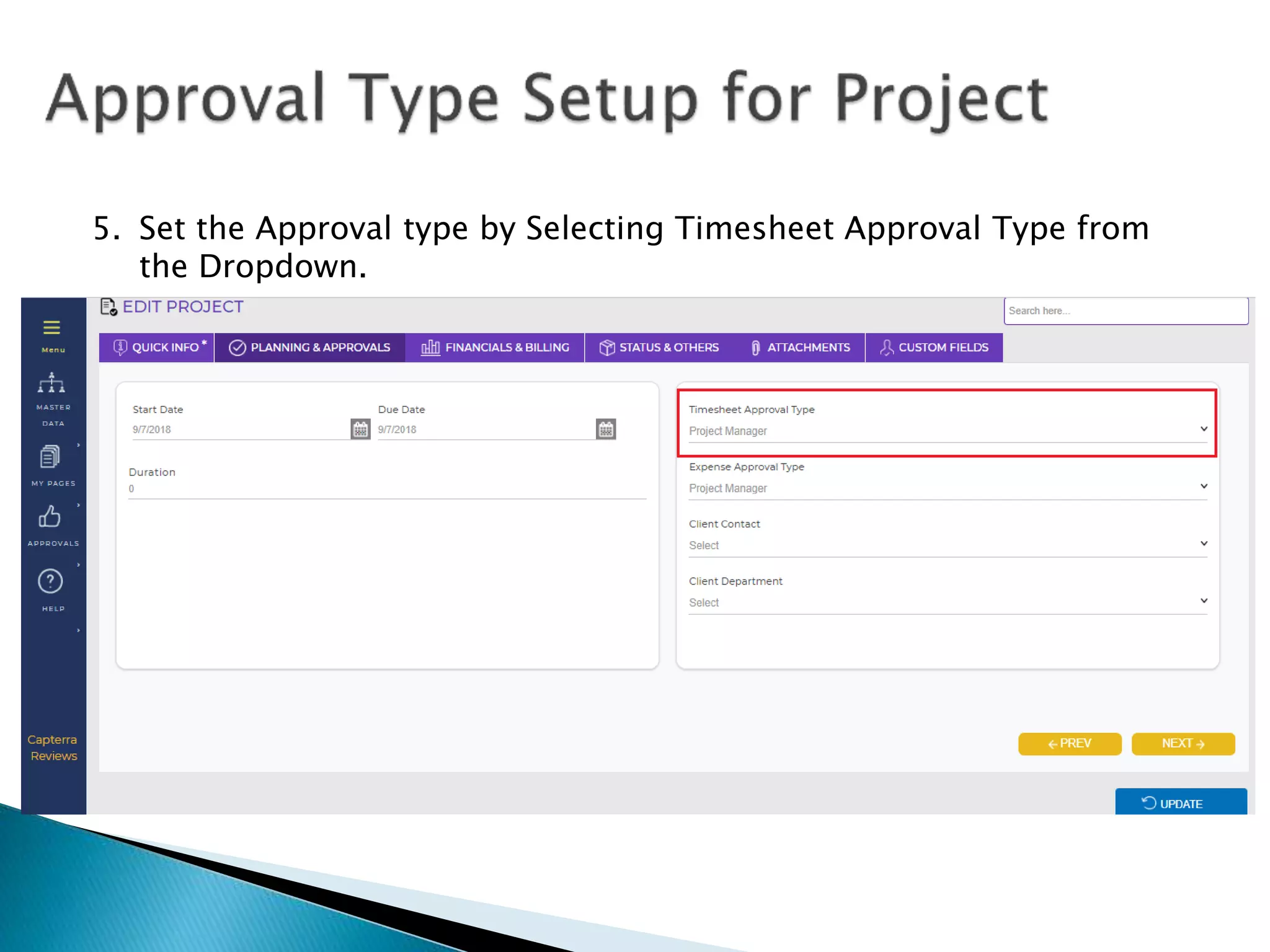 Timesheet Approval Type Setup | PPT