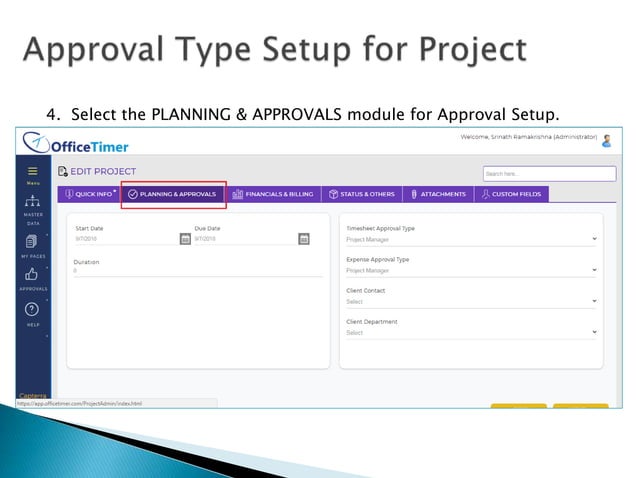 Timesheet Approval Type Setup | PPT