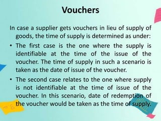 Time of supply under GST | PPTX