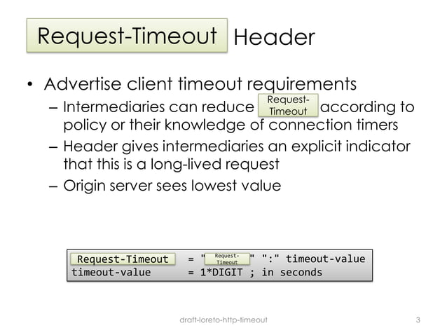 HTTP Request-Timeout | PPTX