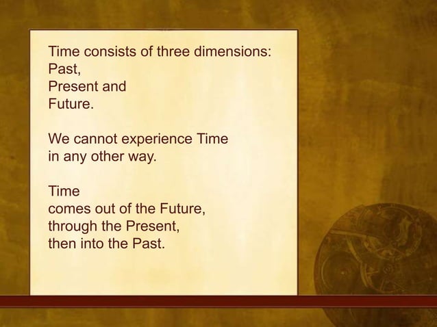 Time: Past Present Future | PPT