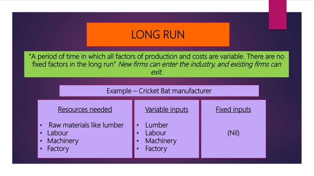 Time period - Short Run & Long Run | PPTX | Economy | Business and Finance