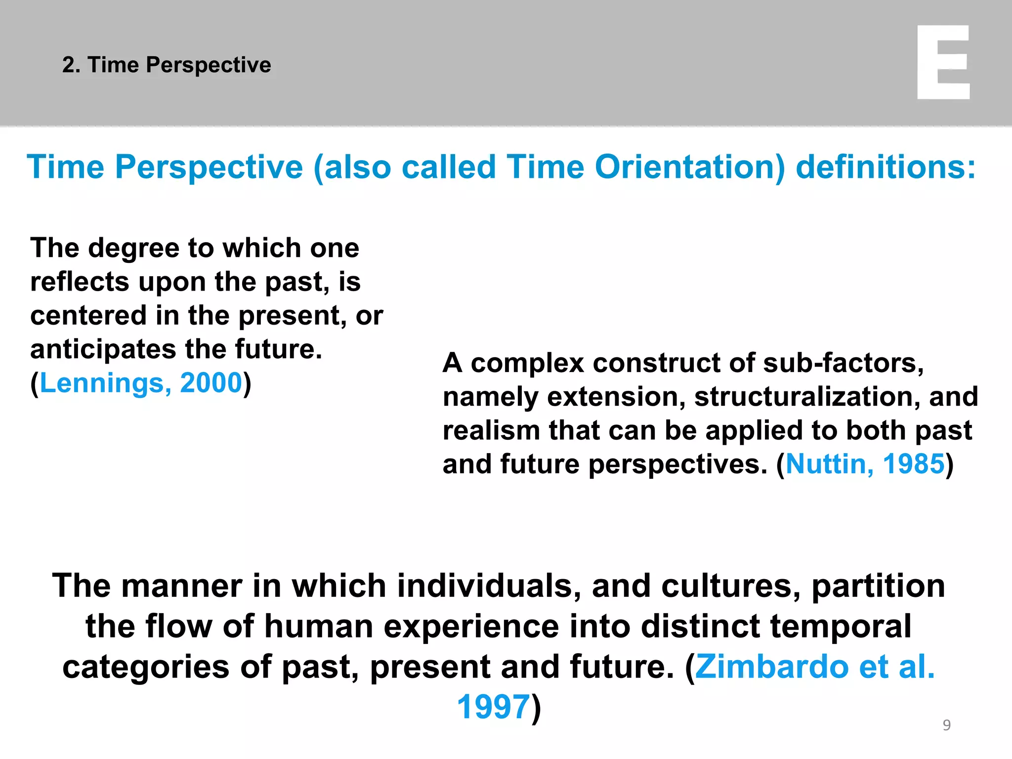 Time Perspective | PPT