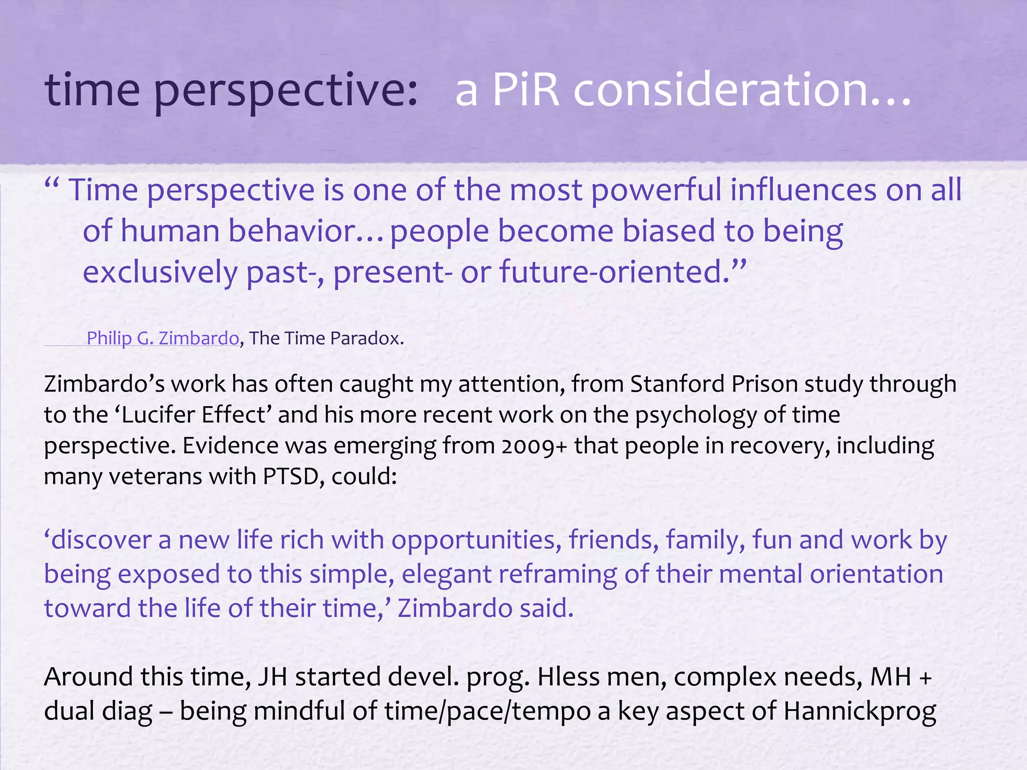 Timeperspectivesmay13 | PPTX