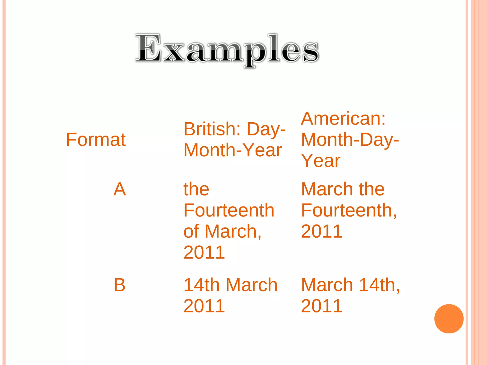 Time prepositions, years and ordinal numbers | PPT