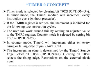 Timer 0 concept | PPTX | Technology & Computing