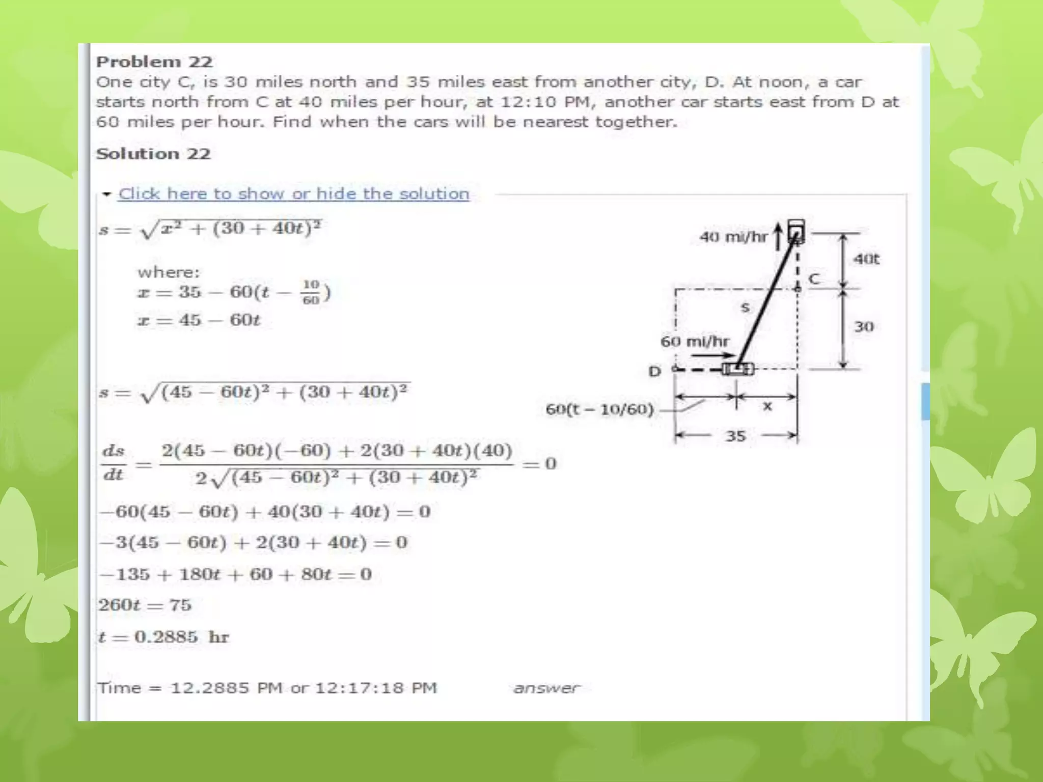 Time rate problems (Calculus) | PPTX | Physics | Science
