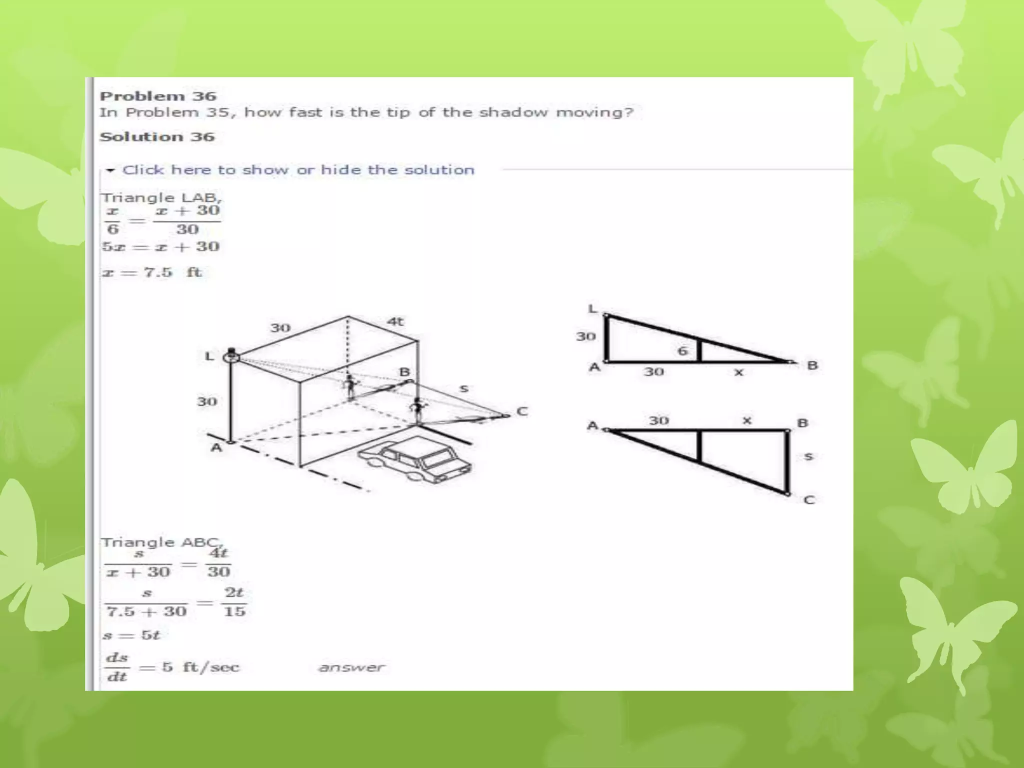 Time rate problems (Calculus) | PPTX