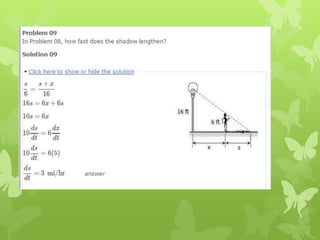 Time rate problems (Calculus) | PPT