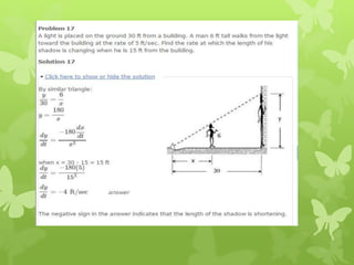 Time rate problems (Calculus) | PPT
