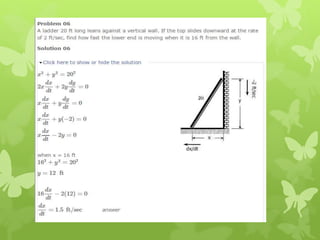 Time rate problems (Calculus) | PPT