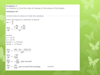 Time rate problems (Calculus) | PPT