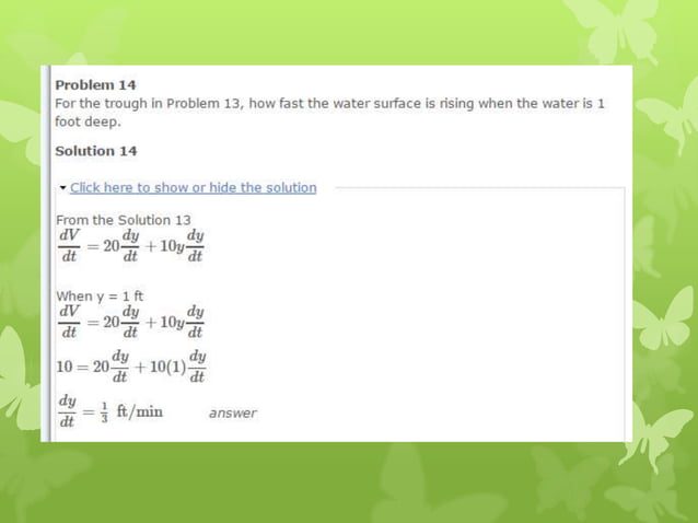 Time rate problems (Calculus)