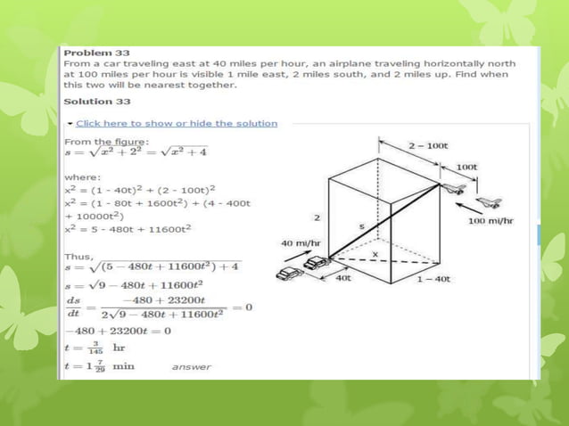 Time rate problems (Calculus)