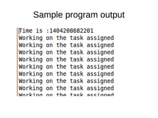 Timer class in java | PDF