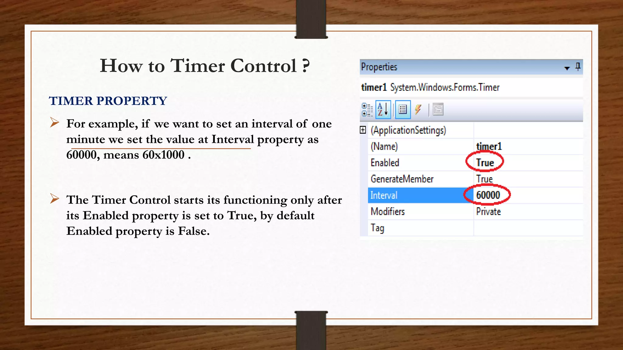 Timer control | PPTX