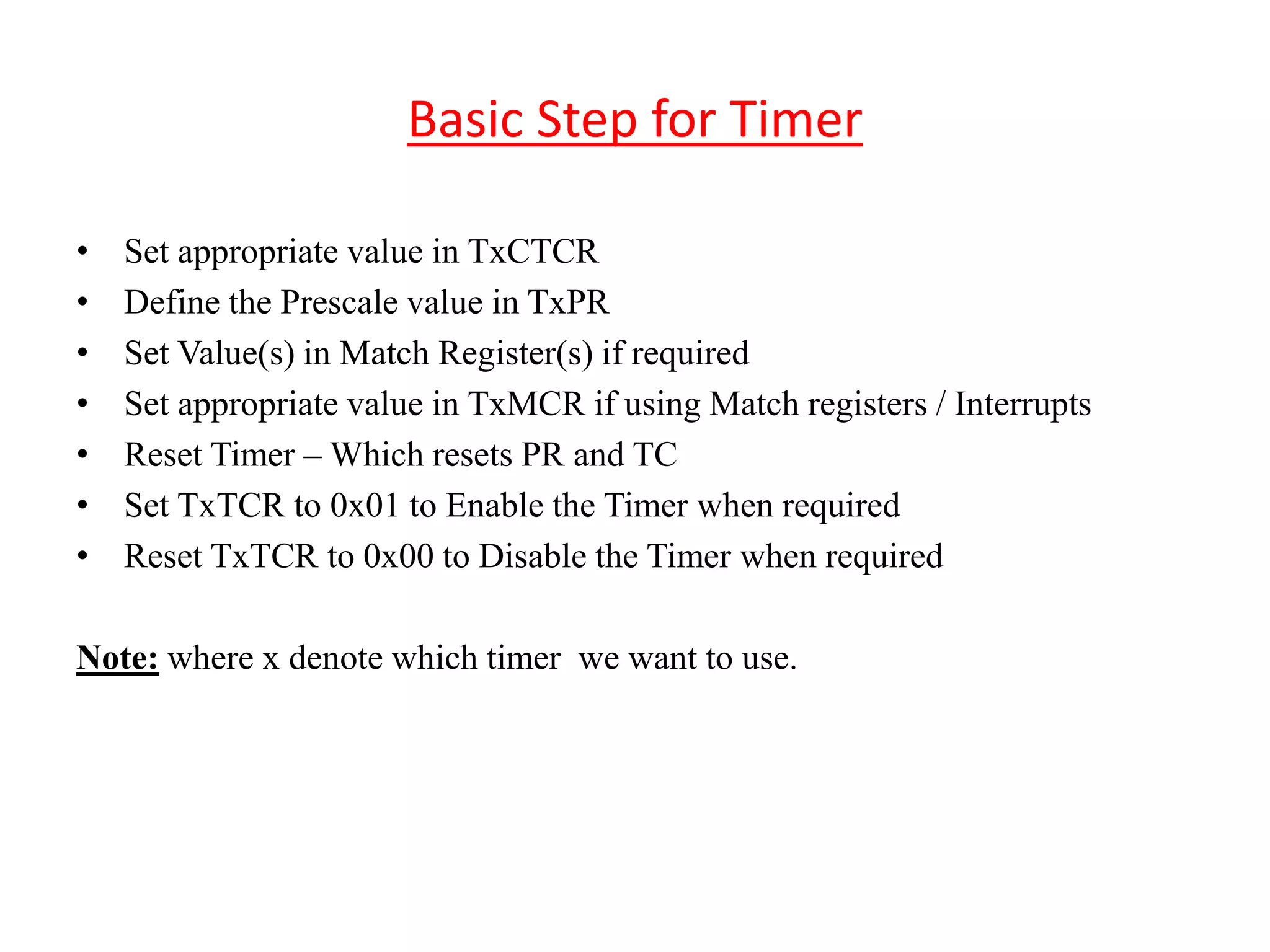 Timer counter in arm7(lpc2148) | PPTX
