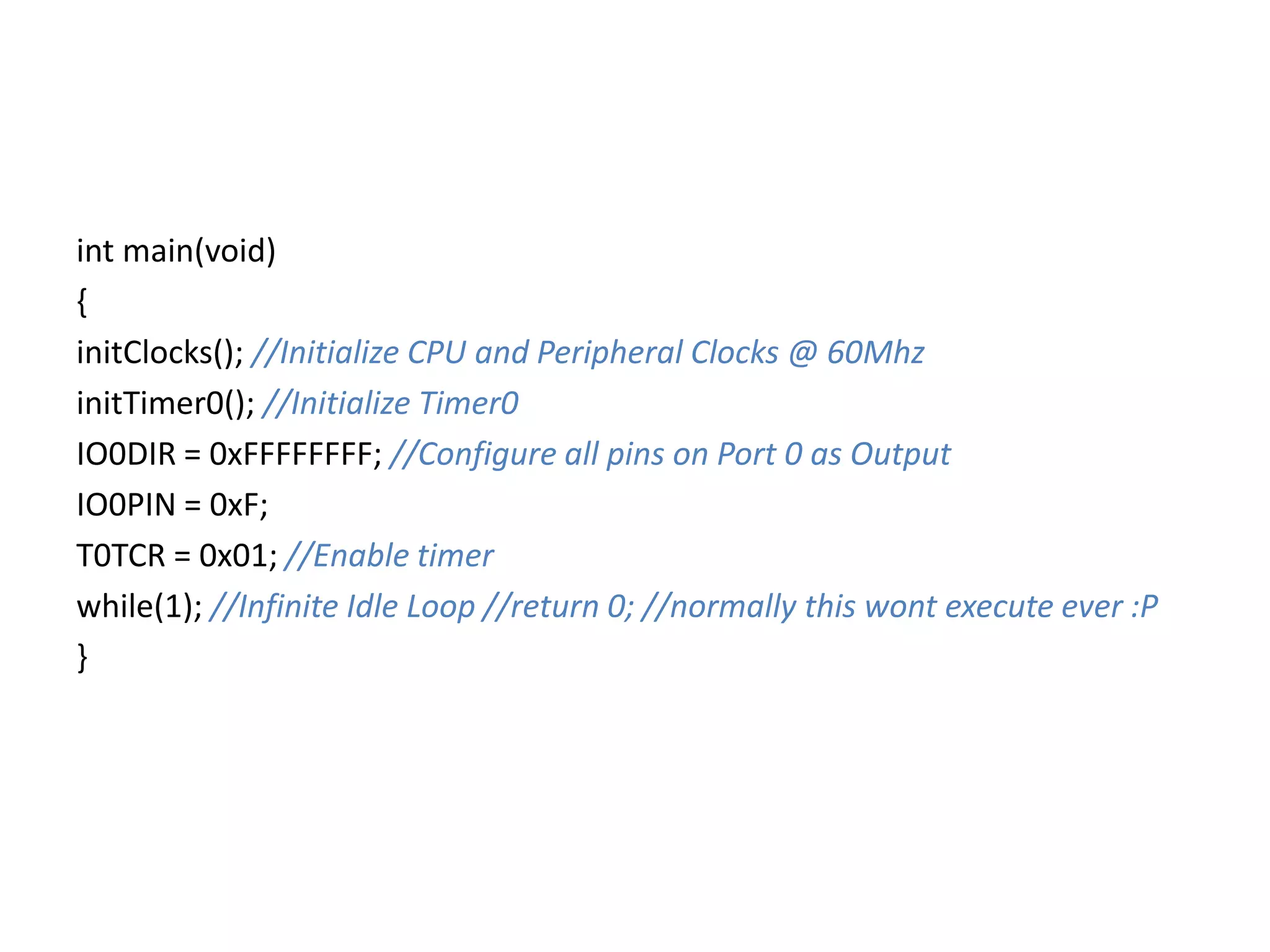 Timer counter in arm7(lpc2148) | PPTX