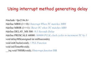 Timer counter in arm7(lpc2148) | PPTX