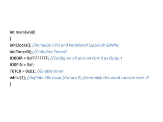 Timer counter in arm7(lpc2148) | PPTX