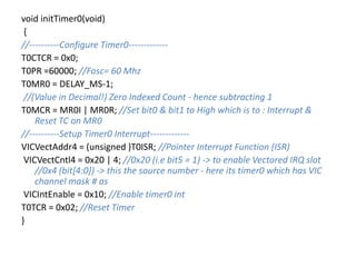 Timer counter in arm7(lpc2148) | PPTX