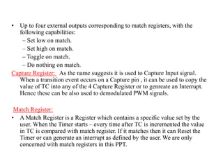 Timer counter in arm7(lpc2148) | PPTX