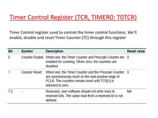 Timer counter in arm7(lpc2148) | PPTX