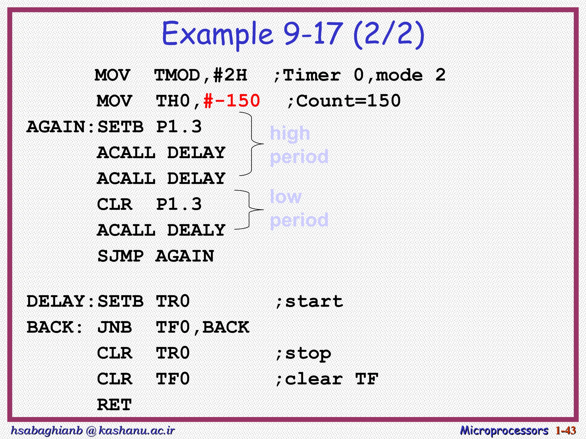 Microcontroller 8051 Timer Counter Interrrupt | PPT