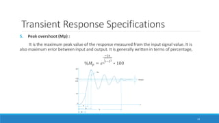 Time response analysis | PPTX | Physics | Science