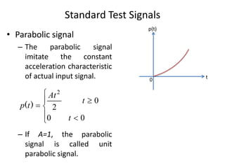 Time response analysis of system | PPTX