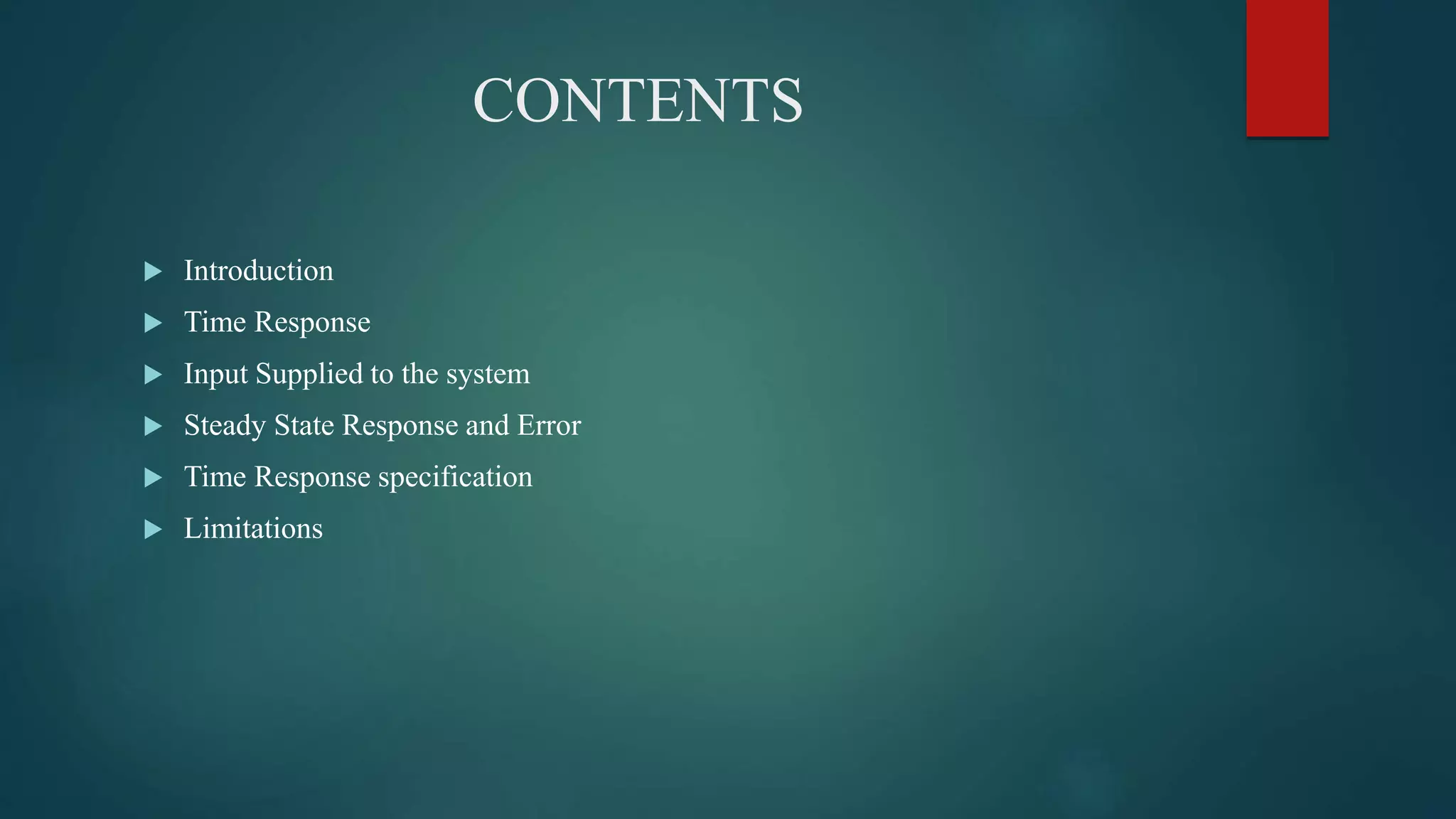 Time response and analysis kaushal shah | PPTX