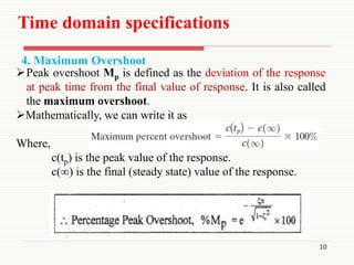 Time response in systems | PPT
