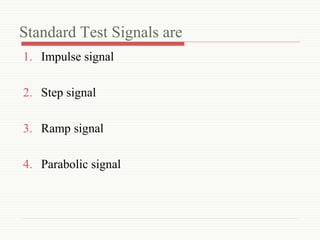 Time response in systems | PPT