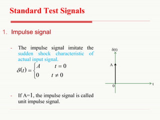 Time response in systems | PPT