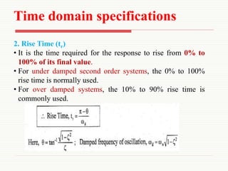 Time response in systems | PPT | Physics | Science