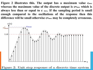 Time response of discrete systems 4th lecture | PPTX