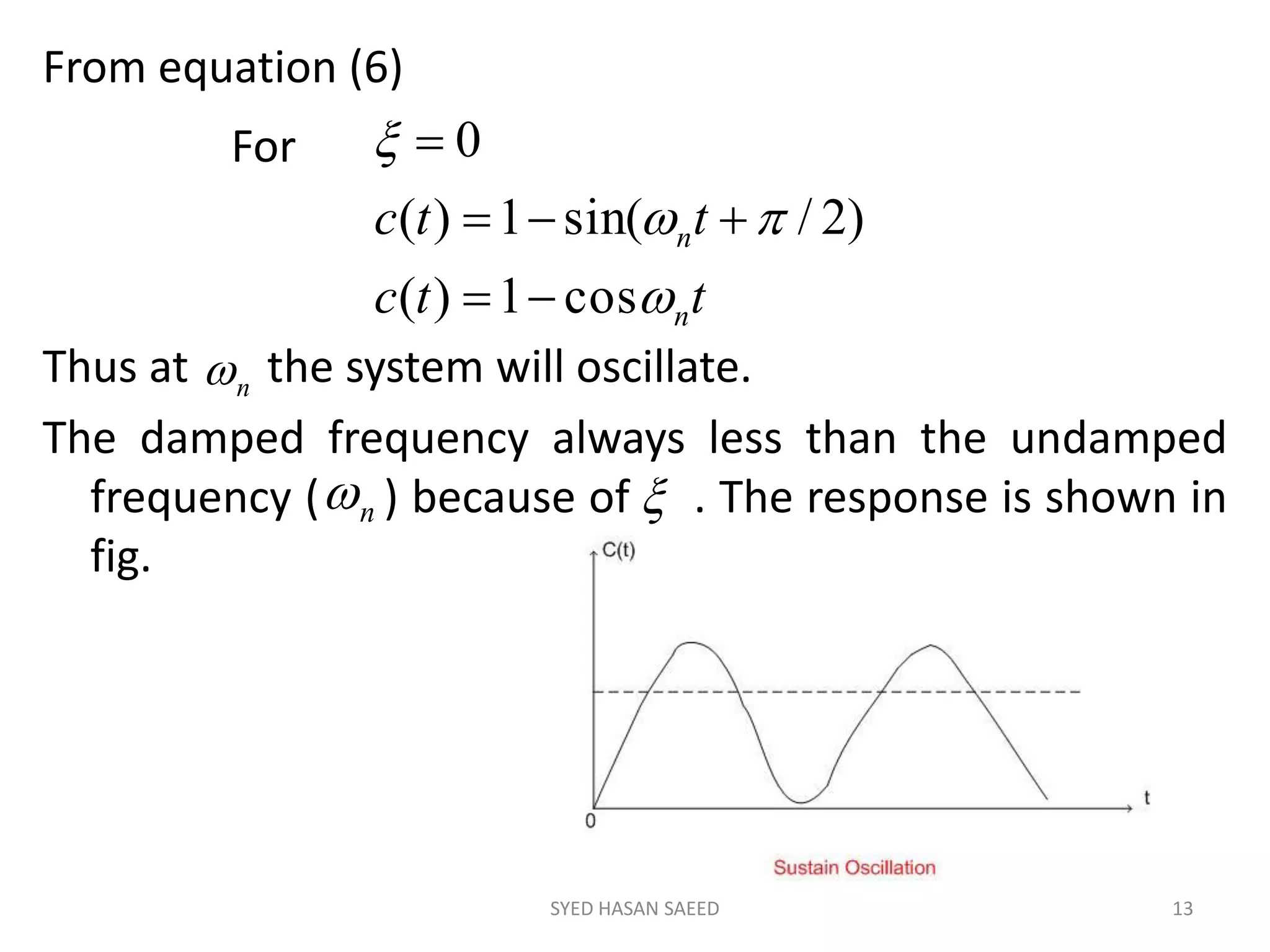 Time response second order | PDF