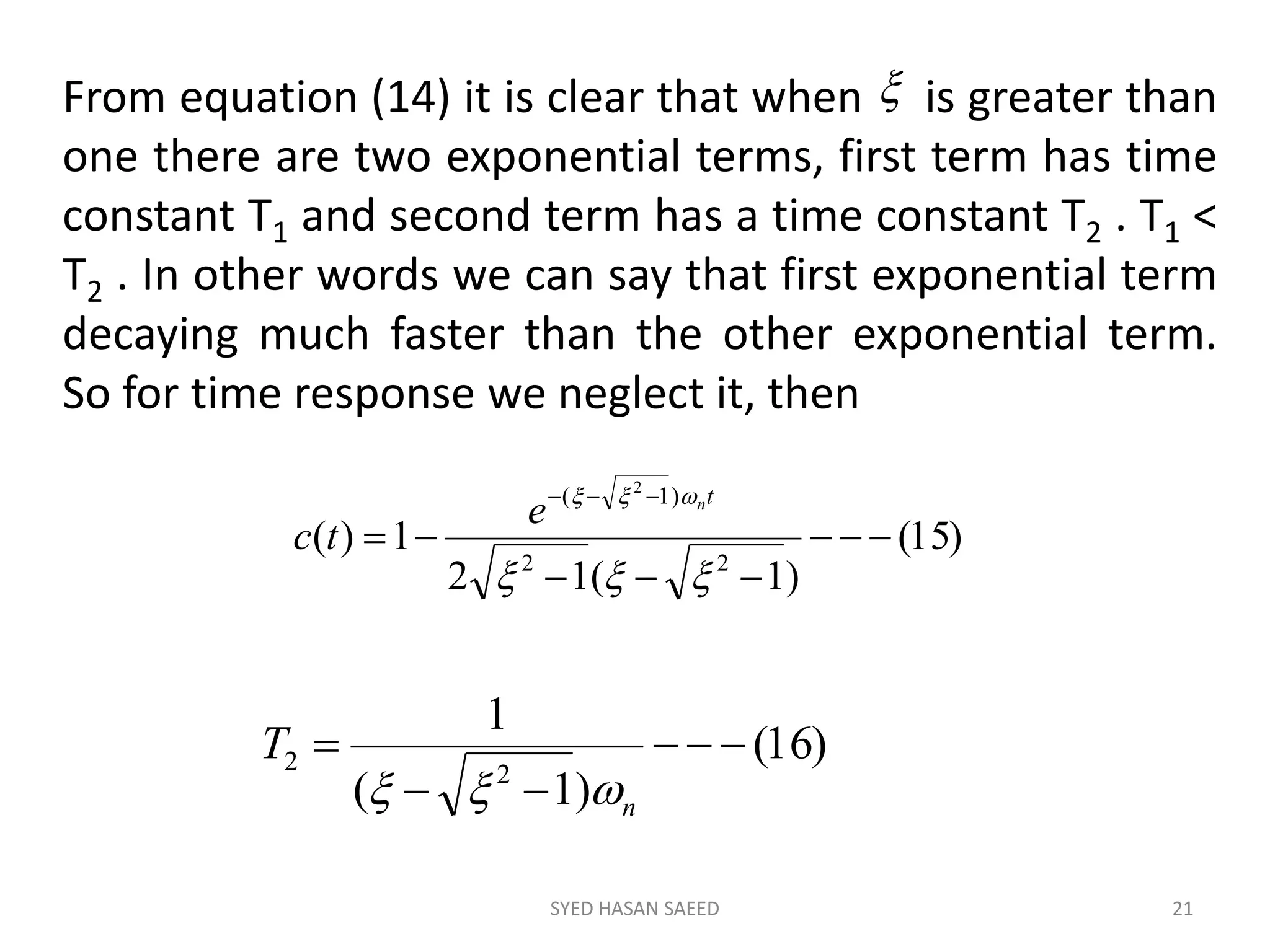 Time response second order | PDF