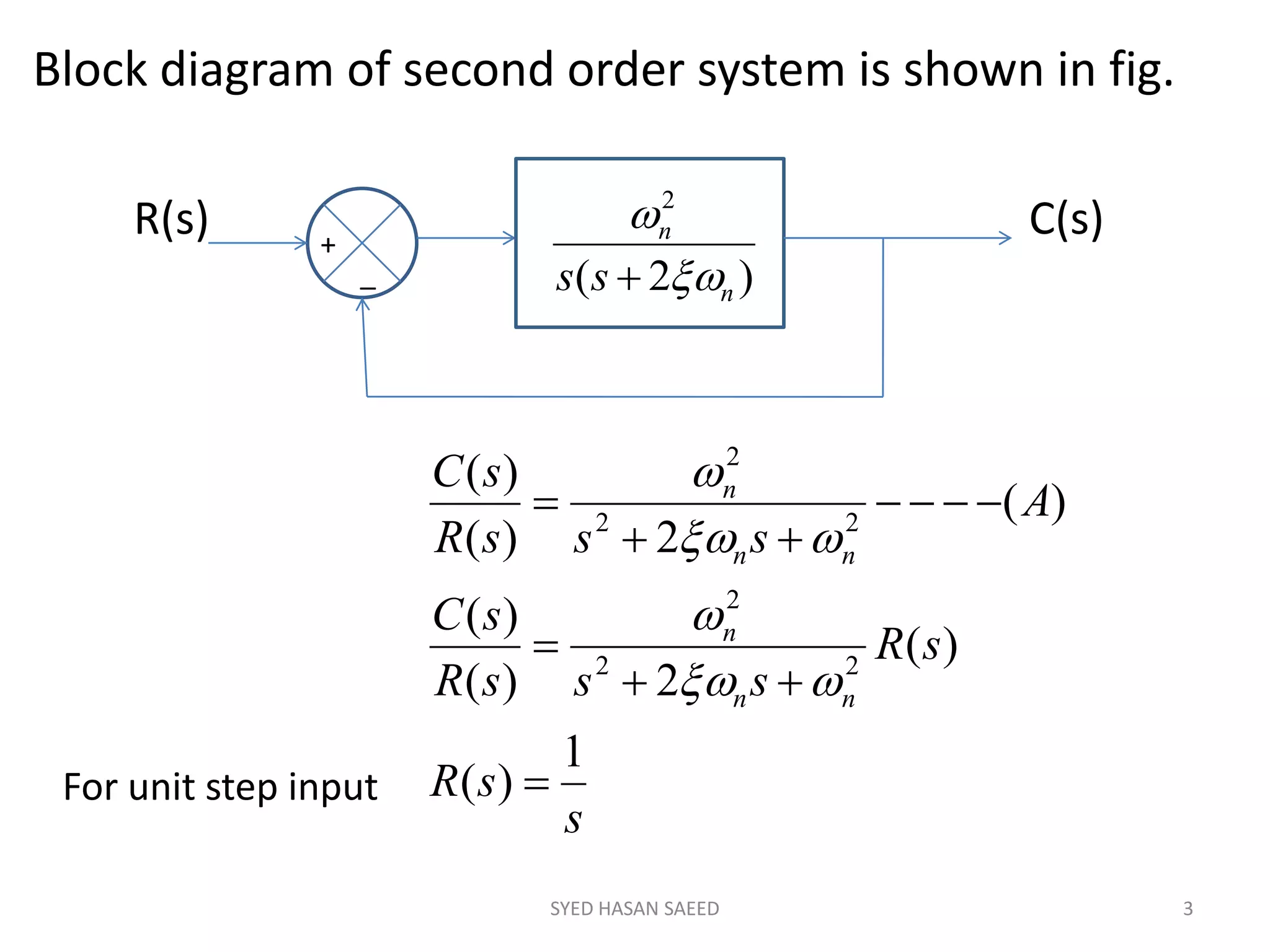 Time response second order | PDF