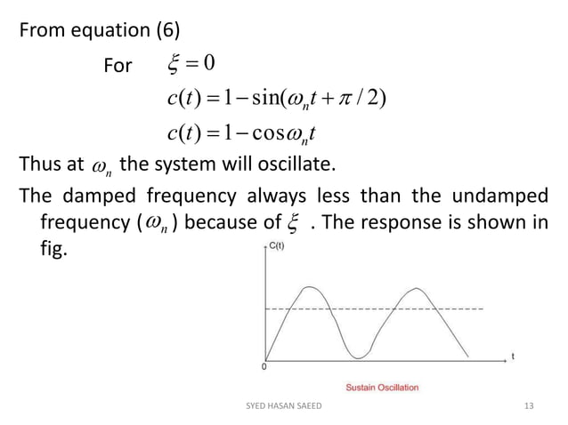Time response second order | PDF