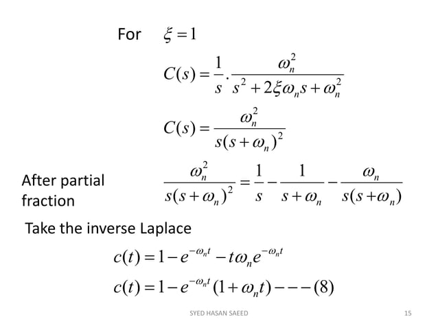 Time response second order | PDF