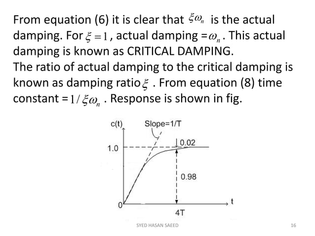 Time response second order | PDF