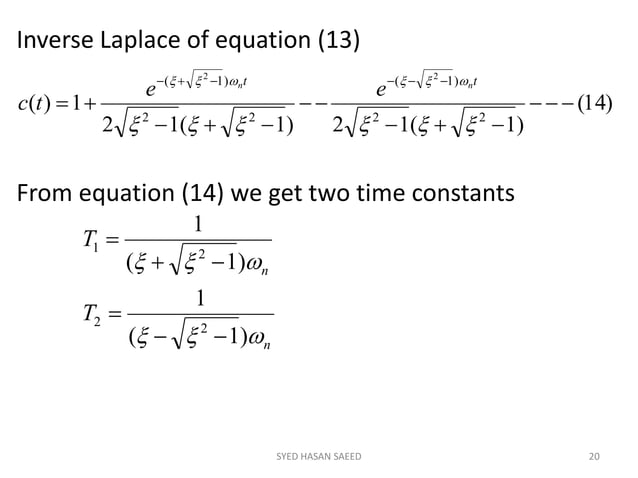Time response second order | PDF