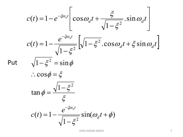 Time Response Second Order Pdf