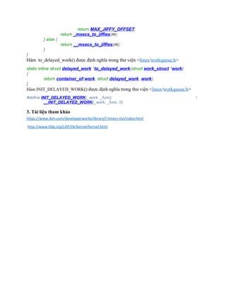 Timer kernel linux | DOC