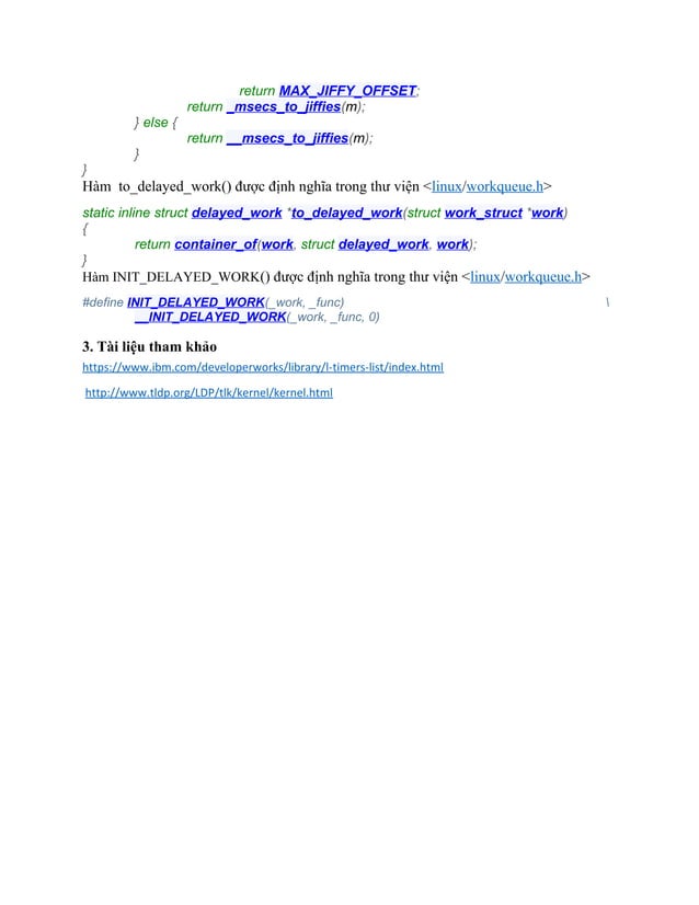 Timer kernel linux | DOC