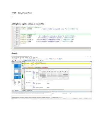 Timer 0 programming on LPC 1768 | PDF